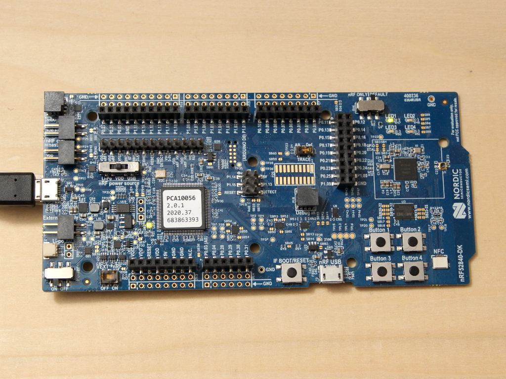 Nordic Nrf52840 Dk Bluetooth Soc Evaluation Board Learn At Joe S